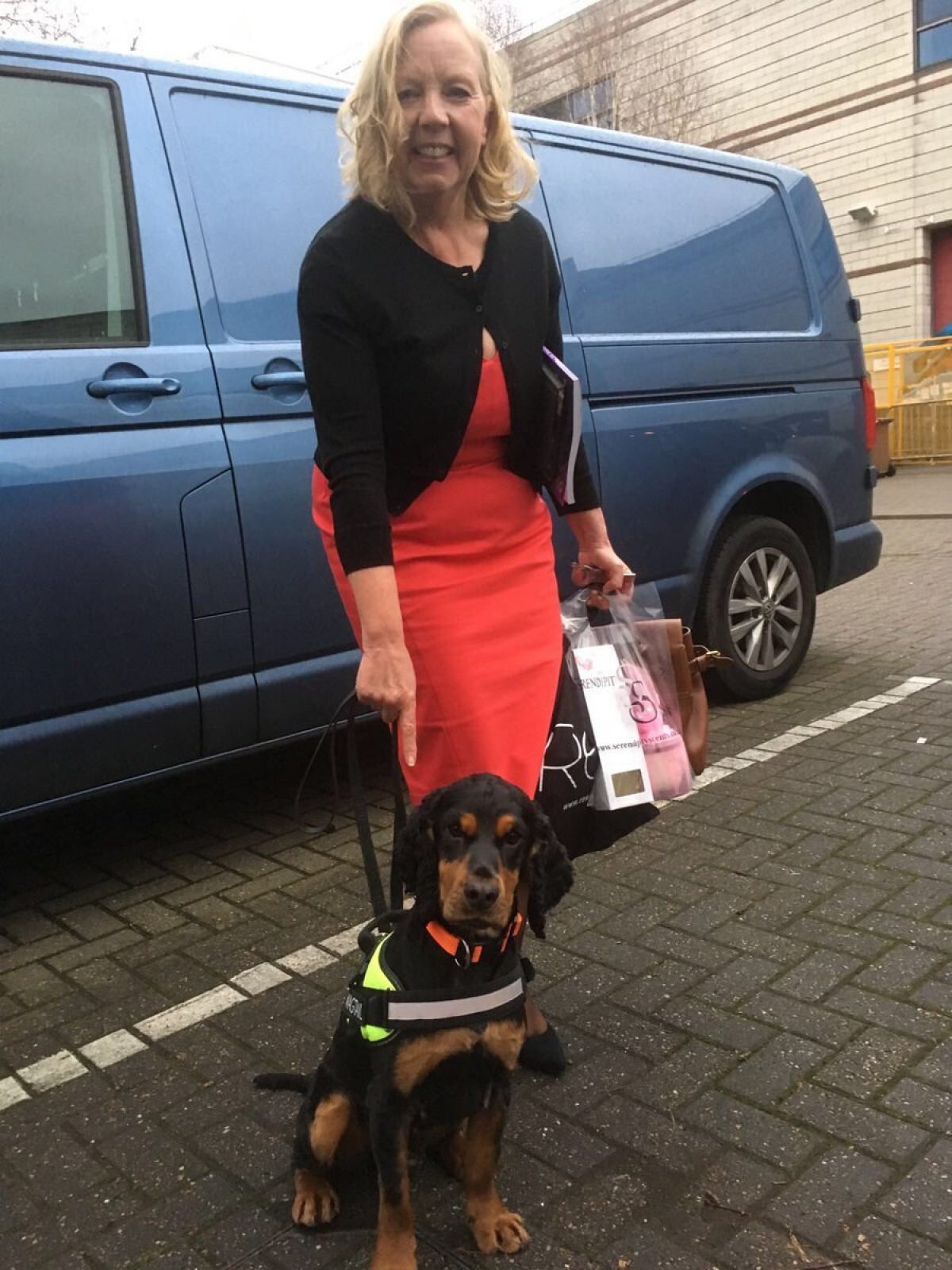 Conservation Dog Rockie Meets Deborah Meaden - Wagtail UK